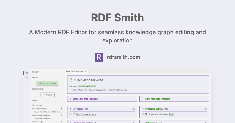 RDF Smith - A Modern RDF Editor for Knowledge Graphs